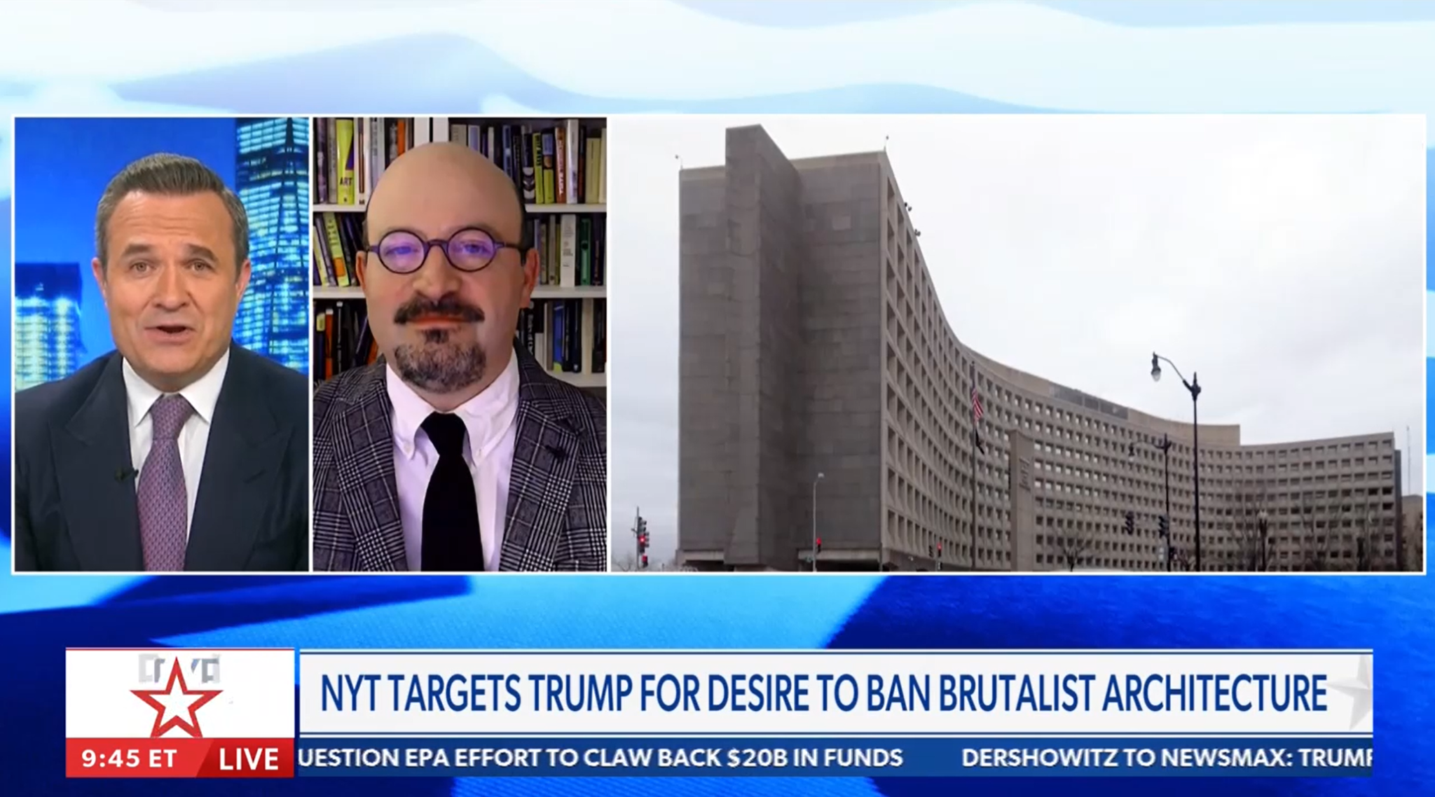 Interviewed About Brutalism on Newsmax - Greg Kelly Reports - Justin Shubow